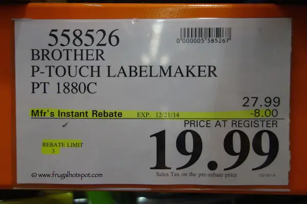 Brother P Touch Label Maker PT1880C Costco Price Frugal Hotspot brother-p-touch-label-maker-pt1880c-costco-price-frugal-hotspot