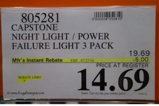 Costco Deal: Capstone 2-In-1 Night Light/Power Failure Light 3-Pack $14.69