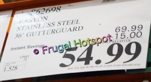 EasyOn GutterGuard Gutter Protection - Costco Sale!