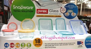 Costco Sale: Snapware Pyrex Glass 18-Pc Food Keeper Set
