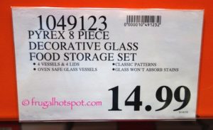 Costco: Pyrex Simply Store Decorated Glass Storage Container 8-Pc $14.99