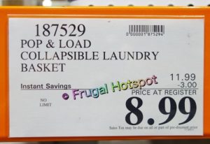 Space Saving Collapsible Laundry Basket is Back at Costco!