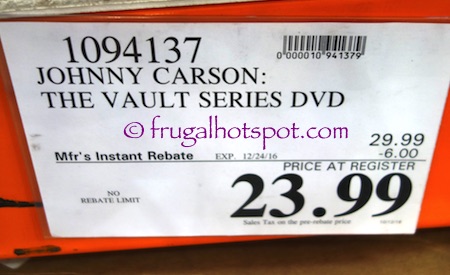 Costco Sale: Johnny Carson The Vault Series DVD $23.99 | Frugal Hotspot