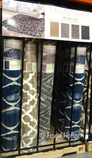 Costco Sale: Mineral Spring Microfiber Area Rug 6′ x 9’6″ $99.99