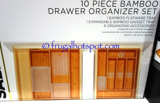 “Costco Sale: Sabatier 10-Pc Bamboo Drawer Organizer Set $19.99” is ...