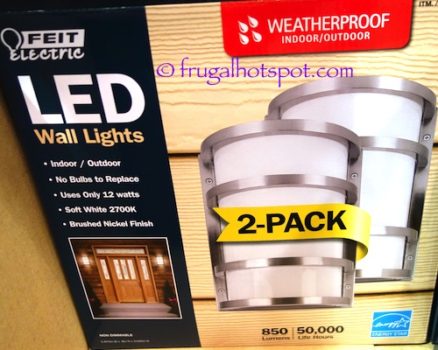 Costco Sale: Feit Electric LED Wall Sconce 2-Pk $33.99