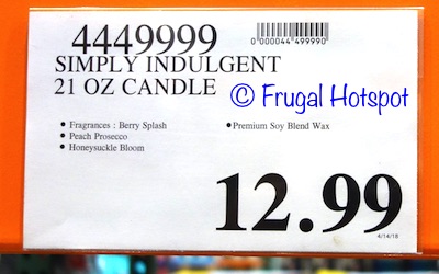 Costco: Simply Indulgent 3-Wick Soy Candle $12.99 | Frugal Hotspot