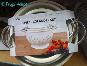 Costco Sale: MIU 3-Pc Colander Set $12.99