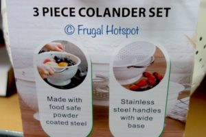 Costco Sale: MIU 3-Pc Colander Set $12.99