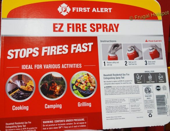 First Alert EZ Fire Spray - Costco Sale! | Frugal Hotspot