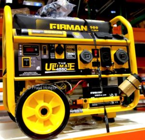 Costco Sale: Firman Ultimate Portable Generator 3650 Running Watts $399.99
