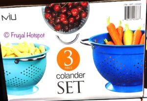 Miu 3-Pc Colander Set - Costco Sale! | Frugal Hotspot