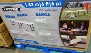 Costco Sale: Lifetime Fold-in-Half Bench $23.99