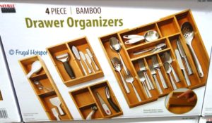 Seville Classics Bamboo Drawer Organizers - Costco Sale!