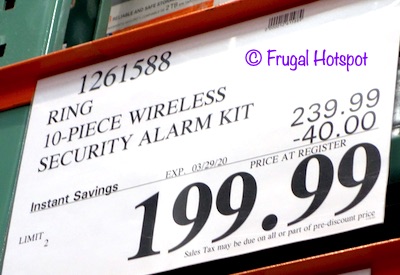 Costco Sale - Ring Alarm Wireless Home Security Kit $199.99 | Frugal ...
