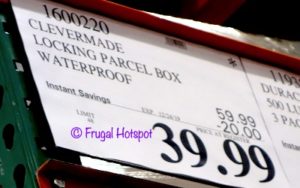 Costco Sale - CleverMade Parcel LockBox S100 Series $39.99