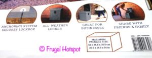 Costco Sale - CleverMade Parcel LockBox S100 Series $39.99