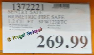 Sentry Safe Biometric Fire Safe - Costco Sale! | Frugal Hotspot