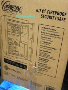 Costco Sale - Cannon Landmark 6.7 Cu Ft Fireproof Security Safe $399.99
