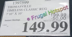 Thomasville Timeless Classic 7'10" x 10' Rug - Costco Sale! | Frugal ...