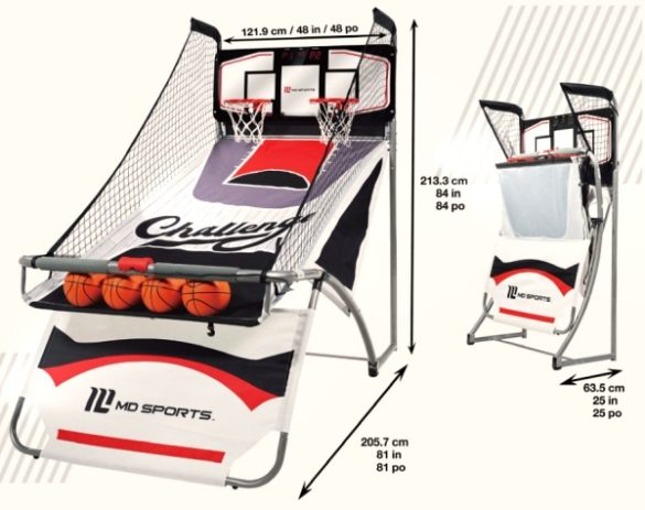 MD Sports EZ Fold Arcade Basketball at Costco! | Frugal Hotspot