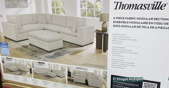 Thomasville 6-Pc Modular Fabric Sectional is back at Costco!