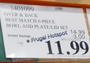 Overandback Bowl & Plate / Lid Set - Costco Sale! | Frugal Hotspot