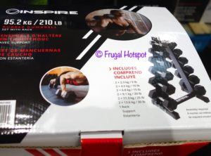 Inspire Dumbbell Set with Rack - Costco Sale! | Frugal Hotspot