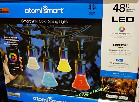 Atomi Smart String Lights - Costco Sale! | Frugal Hotspot