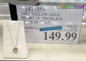 14kt Gold Heart Earrings, Bracelet, & Necklace - Costco Sale!
