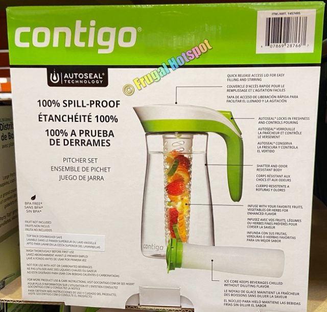 Costco Sale - Contigo Pitcher with Infuser | Frugal Hotspot