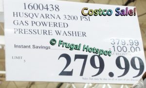 Husqvarna 3200 PSI Pressure Washer - Costco Sale!
