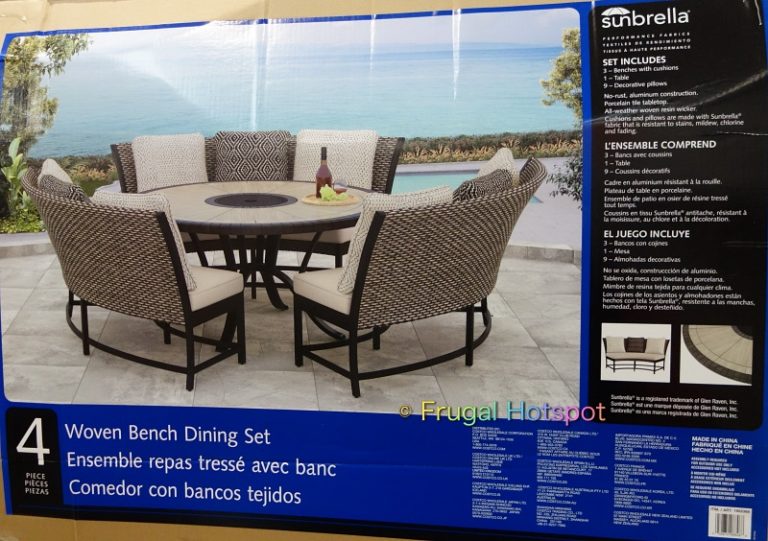 Agio Park Falls Outdoor Bench Dining Set at Costco! | Frugal Hotspot