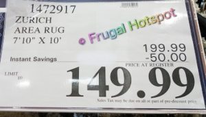 Zurich Shag Rug by Gertmenian - Costco Sale! | Frugal Hotspot