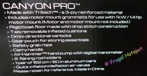 Tobin Sports Canyon Pro Inflatable Boat is Back at Costco!