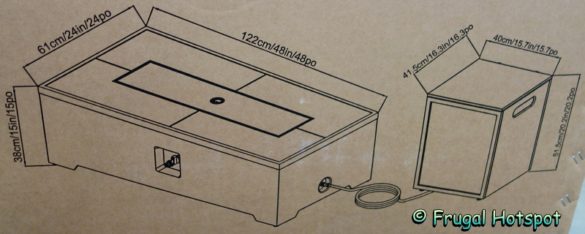 Bond Faux Concrete Gas Fire Table - Costco Sale! | Frugal Hotspot
