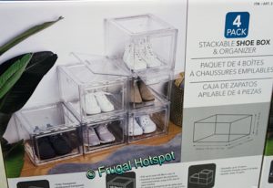 Clear Stackable Shoe Boxes - Costco Sale! | Frugal Hotspot
