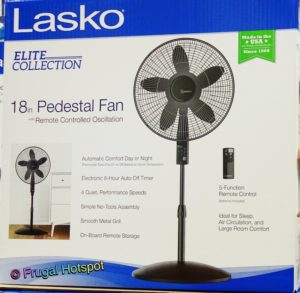 Lasko WindStorm 18" Pedestal Fan - Costco Sale! | Frugal Hotspot