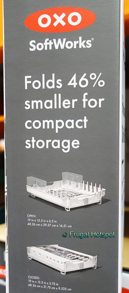 OXO SoftWorks Foldaway Dish Rack - Costco Sale! | Frugal Hotspot