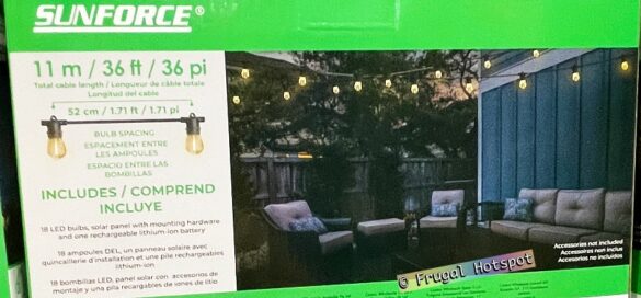 Sunforce Solar String Lights - Costco Sale! | Frugal Hotspot