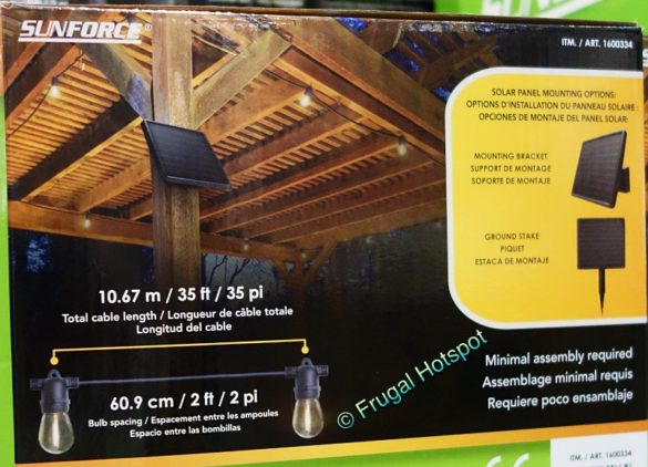Sunforce Solar String Lights - Costco Sale! | Frugal Hotspot