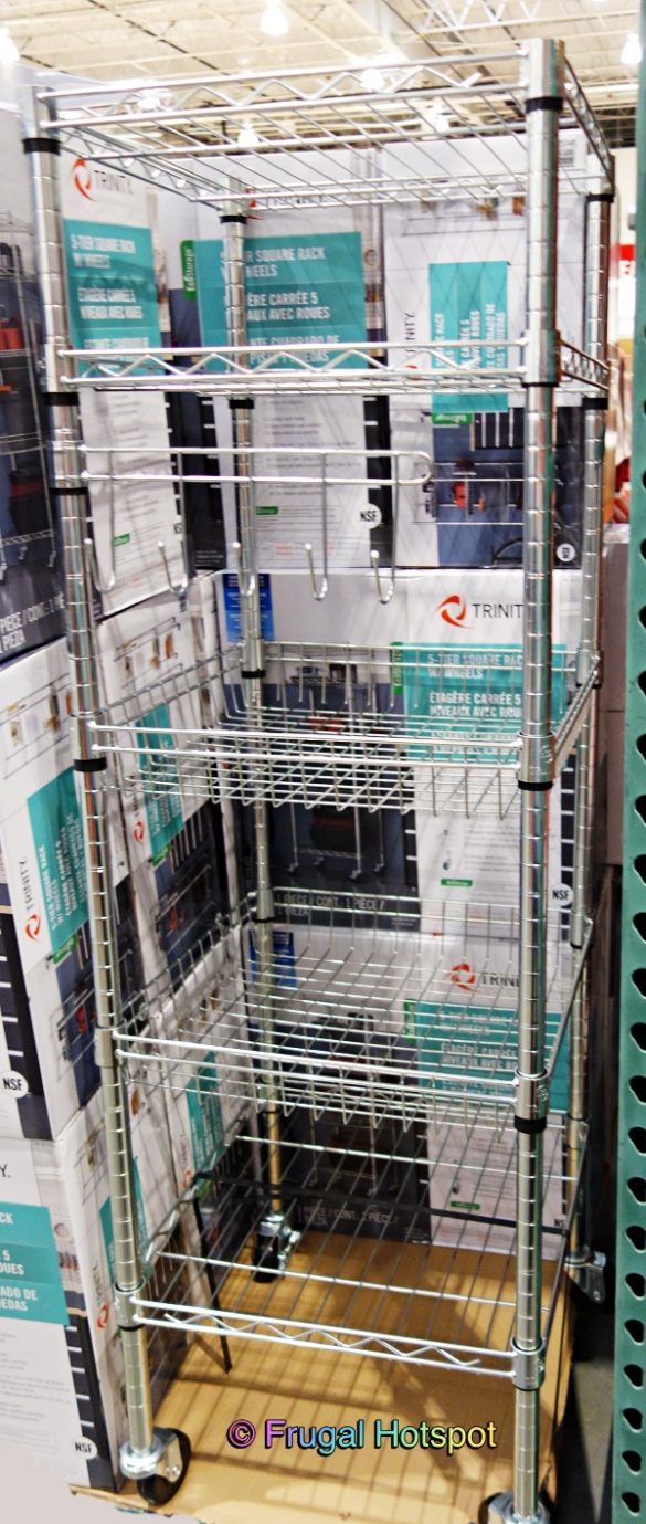 Trinity 5-Tier Square Storage Rack - Costco Sale! | Frugal Hotspot