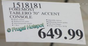 Craft + Main Foremost Tablero Accent Console at Costco! | Frugal Hotspot