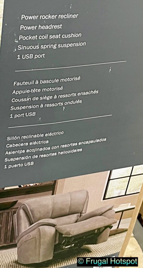 Barcalounger Jones Power Recliner - Costco Sale! | Frugal Hotspot