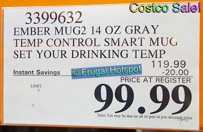 ember Temperature Control Mug² - Costco Sale! | Frugal Hotspot