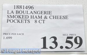 La Boulangerie Smoked Ham & Swiss Cheese Pockets at Costco!