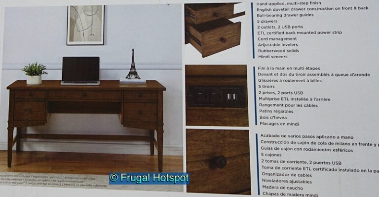 Windview 60” Writing Desk - Costco Sale! | Frugal Hotspot