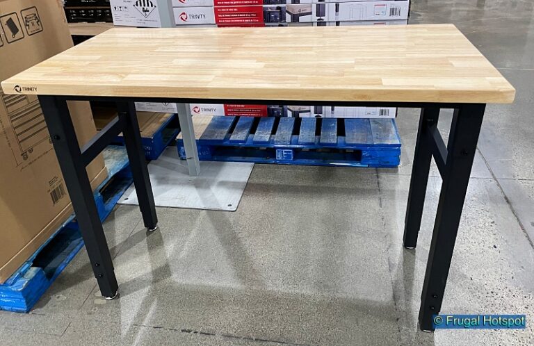 Trinity 48" Wood Top Work Table - Costco Sale! | Frugal Hotspot