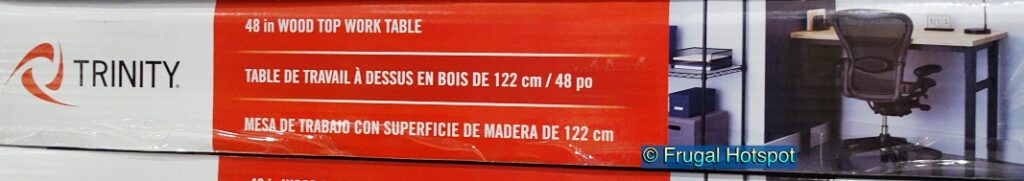 Trinity 48" Wood Top Work Table - Costco Sale! | Frugal Hotspot