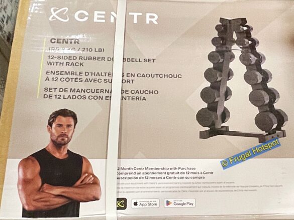 Centr 5-30 lb Dumbbell Weight Set with Rack - Costco Sale!